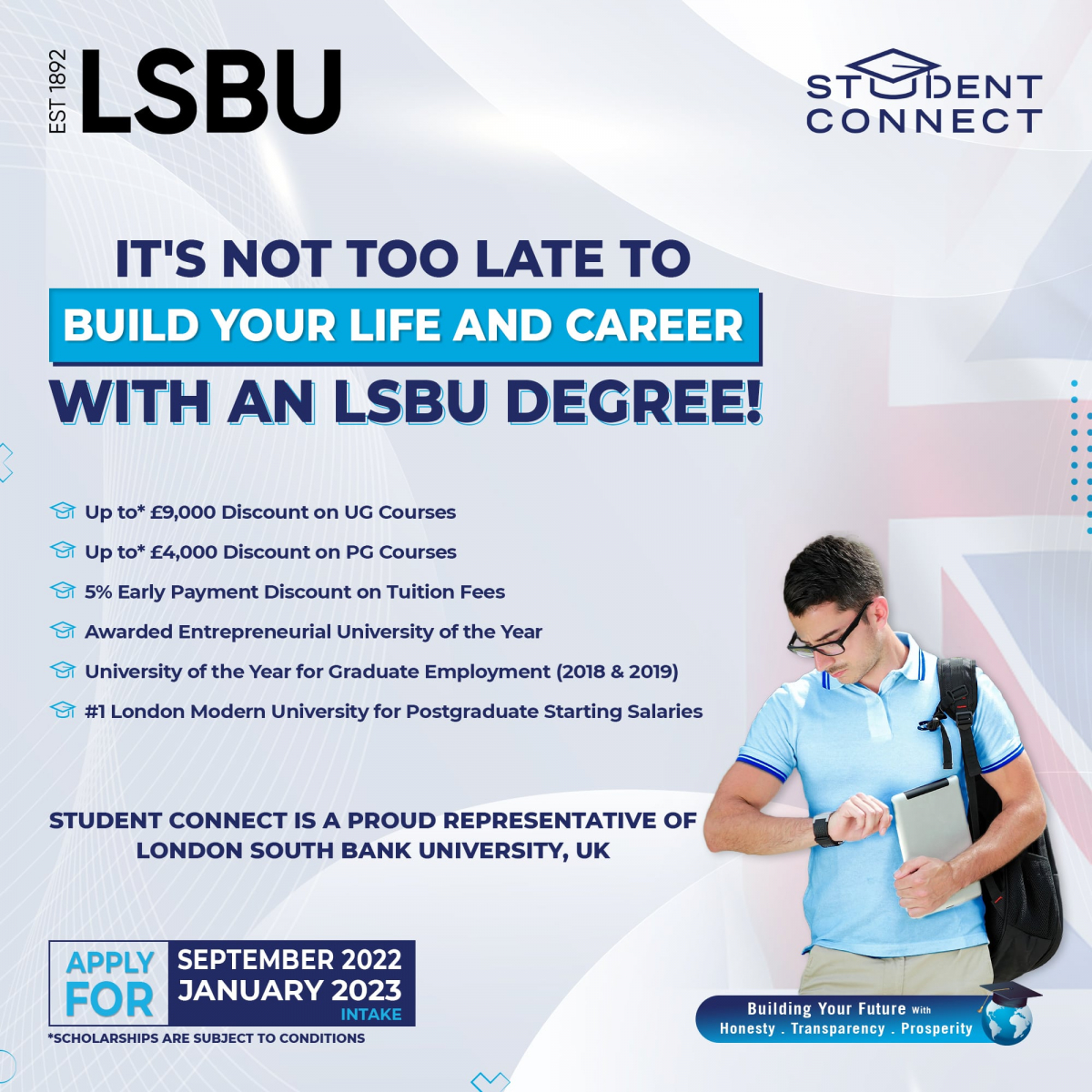 Student Connect is a proud representative of London South Bank ...